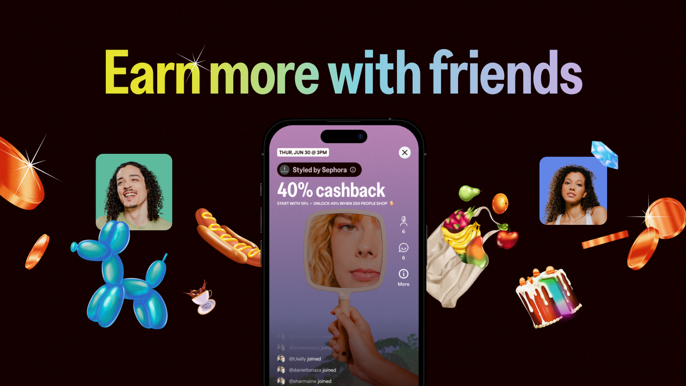 Fluz Parties: You + Friends = More Cashback.
